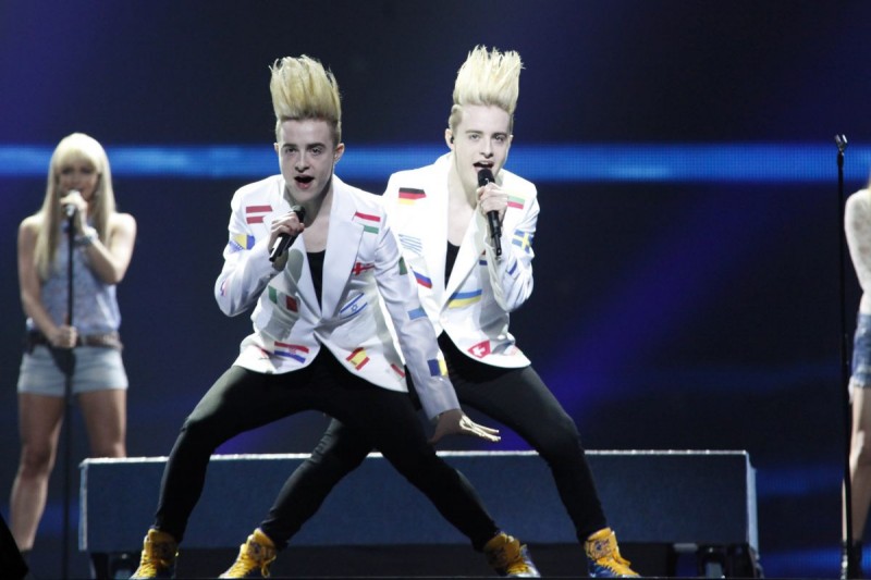 Jedward make a splash at second rehearsal - EuroVisionary - Eurovision ...