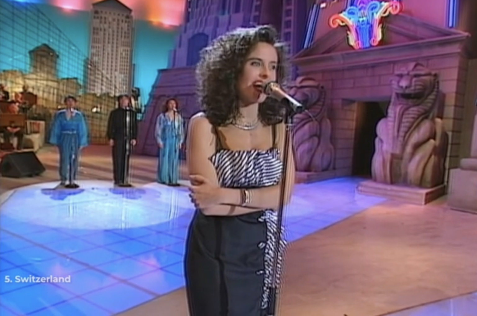 Eurovision 1991: Switzerland's Sandra Simó in focus - EuroVisionary ...